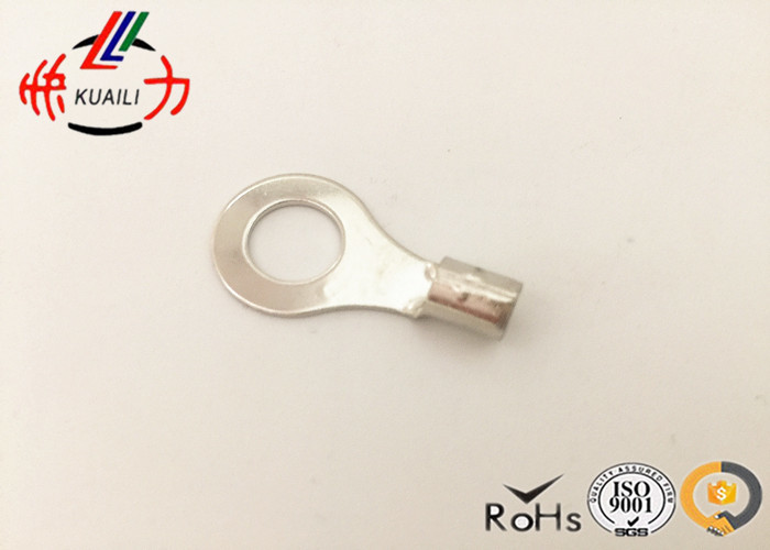 Tinned Copper Ring Non Insulated Wire Terminals Bare Round Eyelet