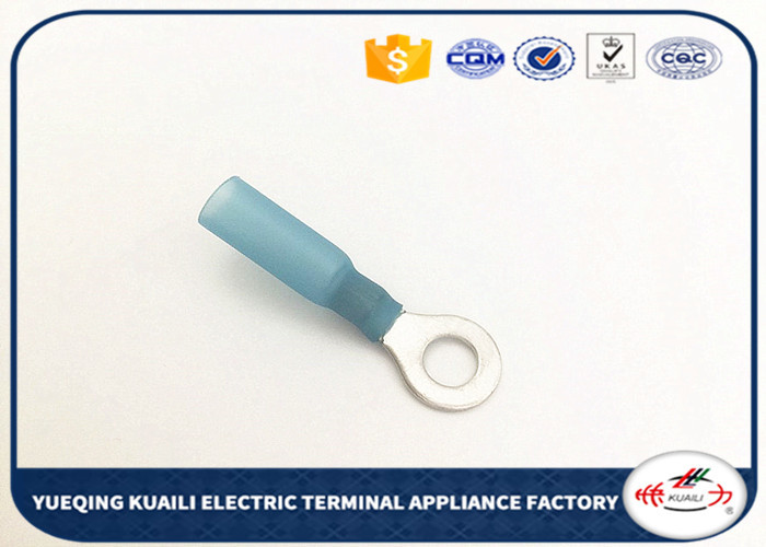 Terminal Ring Electrical wire connectors heat shrink HR 2-6 16-14 AWG Blue