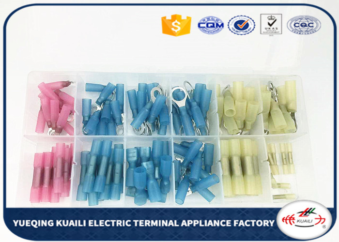 120pcs Assorted Terminal Kit Insulated Heat Shrink Electrical ...