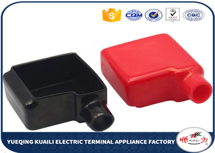 Red / Black PVC Plastic Battery Terminal Covers For Protecting Cable ...