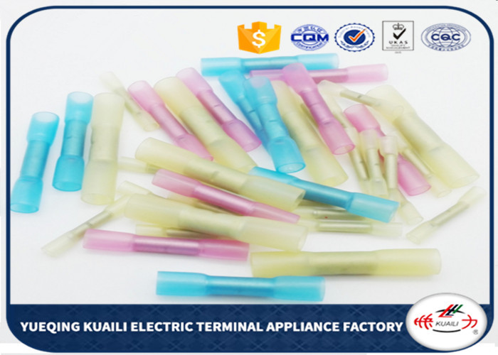 Red Insulated Nylon Water Proof Heat Shrink Button Terminal Connector ...