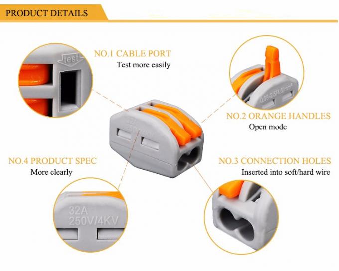 Quick Release Splicing Wire Connectors Terminals Connection Compact ...