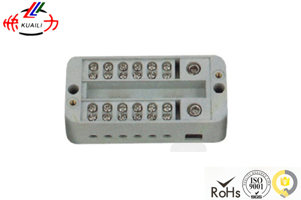 Two Or Four Meter Household White Ac Terminal Block FJ6 Series Single Phase